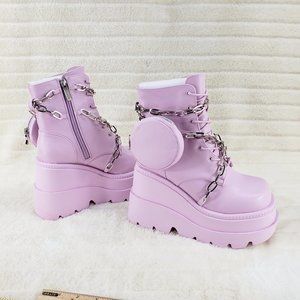Cape Robbin | Shoes | Vibrate Baby Pink Platform 45 Wedge Heel Ankle B ...